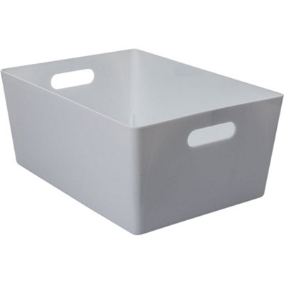 Whatmore Rectangular Studio Box Cool Grey (26 x 35 x 8cm) | DIY at B&Q