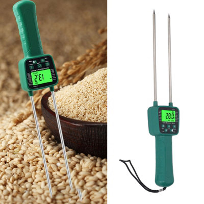 Wheat and Soy Hay Moisture Meter - LCD Display with Voice Broadcasting