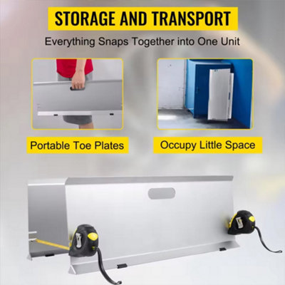 Wheel Alignment Tool Toe Plates Accurate Measure Tape And Conversion Chart