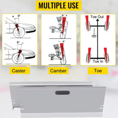 Wheel Alignment Tool Toe Plates Accurate Measure Tape And Conversion Chart