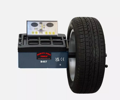 WHEEL BALANCER TYRE MACHINE HAND SPIN BENCH MOUNTED NEW 12v dc