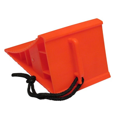 Wheel Chock Tyre Brake Stoppers with Handle X4 (Ridged Wedges Caravan ...