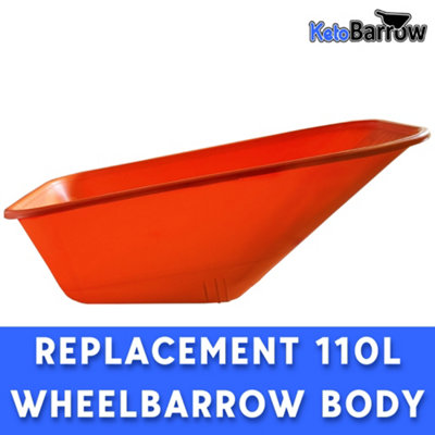 Wheelbarrow Body Tray Replacement Pan - 110L Capacity - Undrilled ...