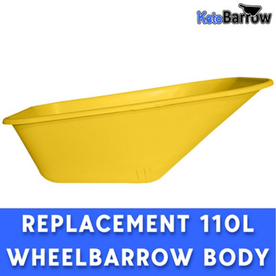 Wheelbarrow Body Tray Replacement Pan - 110L Capacity - Undrilled ...