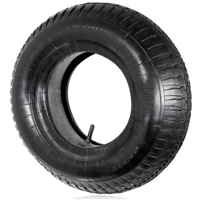 Wheelbarrow Wheel Inner Tube + 16" Barrow Tyre 4.00 - 8 4.80-8 Rubber ...