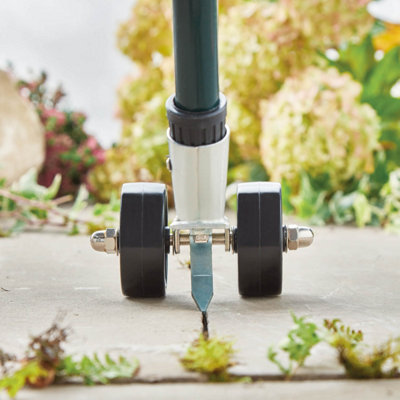 Wheeled Paver Blader, No-Bend Weed Removal Tool for Patios, Paths ...