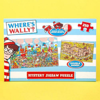 Where's Wally Double Sided Mystery Jigsaw Puzzle 250 Pcs