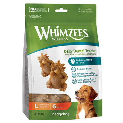 Whimzees Hedgehog Large 6pk (Pack of 6)