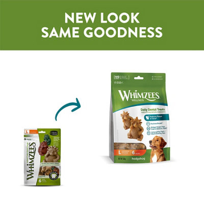 Whimzees Hedgehog Large 6pk (Pack of 6)