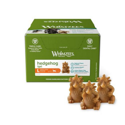 Whimzees Hedgehog Large Display Box (Pack of 30) at B&Q