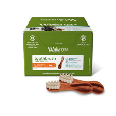 Whimzees Toothbrush Large 15 Cm Display Box (Pack of 30) | DIY at B&Q