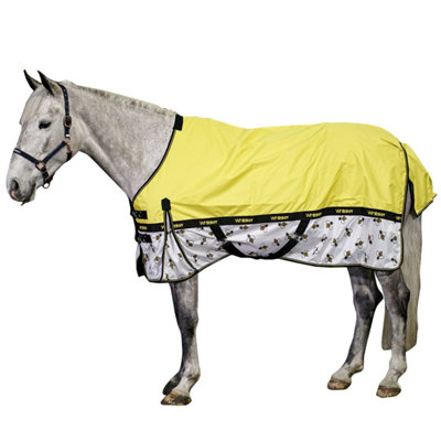 Whitaker Bee-Dry Standard-Neck Airflow Horse Turnout Rug Yellow/White ...