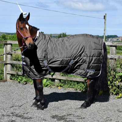 Whitaker Crompton Standard-Neck Horse Stable Rug Grey (6 9") | DIY at B&Q