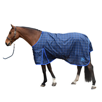 Whitaker Jacob Standard-Neck Lightweight Horse Turnout Rug Navy/Blue (6 9")