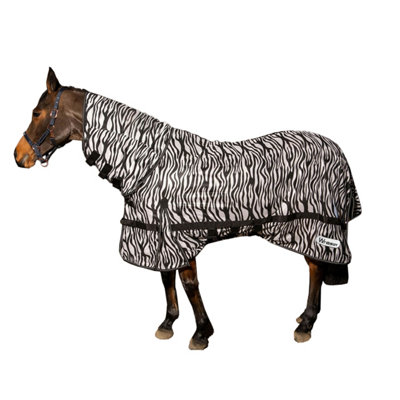 Whitaker Marwell Zebra Horse Fly Rug Black/White (6 3") | DIY at B&Q
