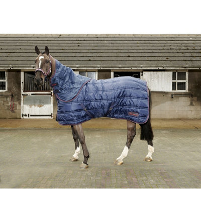Whitaker Rastrick Combo Neck Horse Stable Rug Navy/White (7) | DIY at B&Q