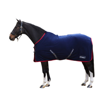 Whitaker Rastrick V2 Standard-Neck Horse Fleece Rug Navy (5 6")