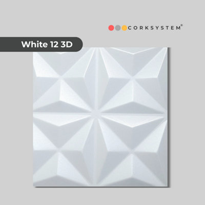 White 12: 3D Decorative Ceiling and Wall Panels 2m2 (21.52 sqft) - 8 ...