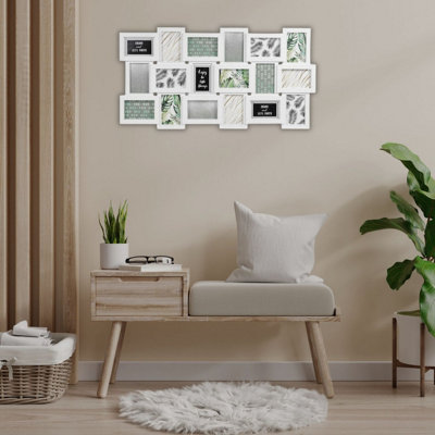 White - 18-Frames Multi Collage Photo Frames