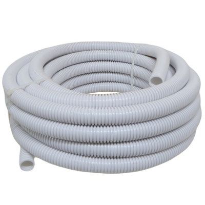 White 20mm Contractor Pack 10m Flexible Conduit Glands Clip Saddles ...
