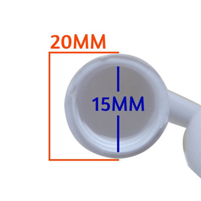 White 20mm Contractor Pack 10m Flexible Conduit Glands Clip Saddles ...