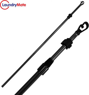 White 30m Retractable Clothes Reel Double Washing Line Wall Mounted Outdoor