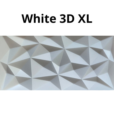 White 3D XL: Decorative Ceiling and Wall Panels 4m2 (43.05 sqft) - 8 ...