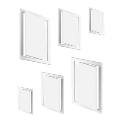 White Access Panel, 300 mm x 400 mm Revision Door, Gas Water ...