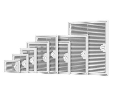 White Access Panels with Air Vent Grille Duct Ventilation Door 250mm x ...