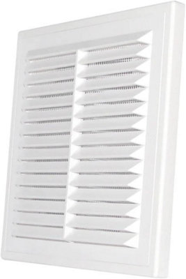 White Air Vent Cover 150x150mm -Interior and Exterior Wall Vents with ...