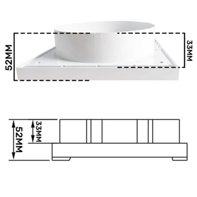 White Air Vent Grille/Duct Covers with Fly Screen/Anti-Insect Mesh,no ...