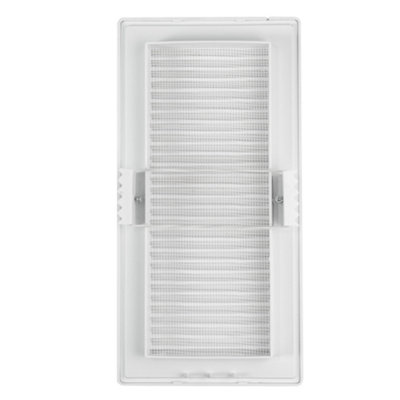 White Air Vent Grille/duct covers with Fly Screen / Anti-Insect Mesh,no ...