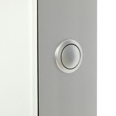 White Aluminium Glass Wall Hung Toilet WC Unit Cistern 483mm