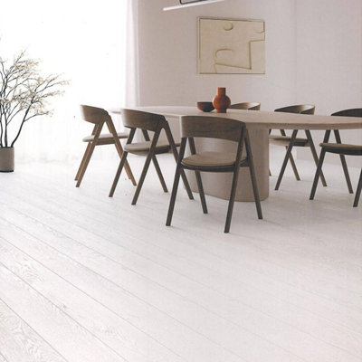 White B14929401 Contract Wood Effect Commercial Vinyl Flooring For Shop ...