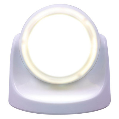 White Battery Powered PIR Motion Sensor LED Security Light - 85 Lumen ...