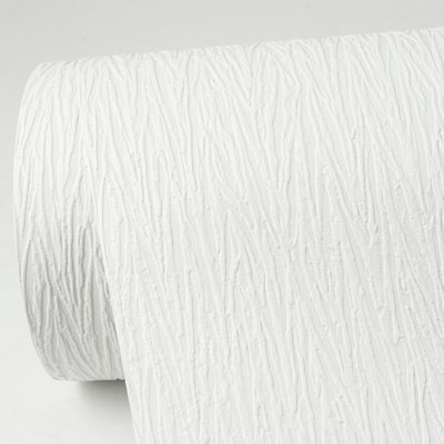 White Blown Vinyl Wallpaper AS Creation - 104816
