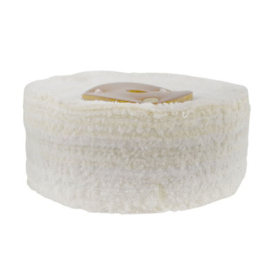 White Close Stitched Polishing Buffing Mop 4" x 1.5" 3 Row With ...