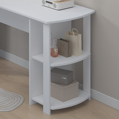 White Corner Computer Desk - Perfect for Home Office
