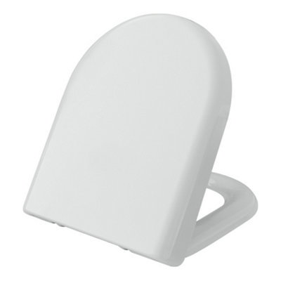 White D Shape Heavy Duty Top Fix Soft Close Quick Release Toilet Seat ...