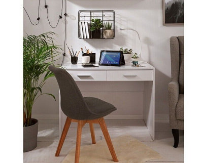 White desk 100cm wide store