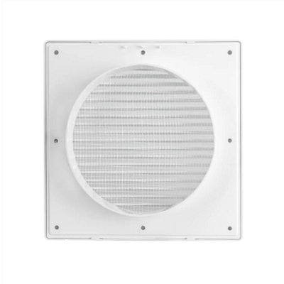 White DL/150 RW LUX with Mesh Louvre Vent - Efficient Air Circulation ...