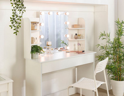 White contemporary dressing table store