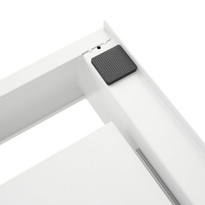 White Dryer Washing Machine Stacking Kit with Slide-Out Drawer