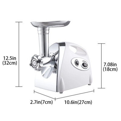 White Electric Manual Meat Grinder Kitchen Tool