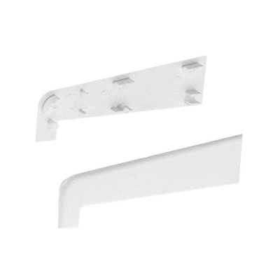 White Eurocell UPVC Pair Window and Door Cill End , External Sill Covers