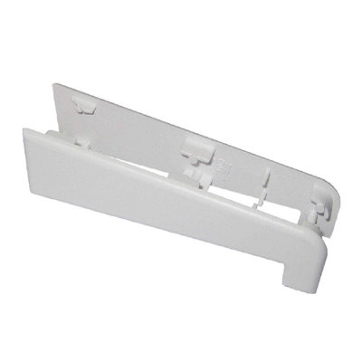 White Eurocell UPVC Pair Window and Door Cill End , External Sill Covers