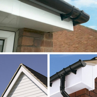 White Fascia Board Cover Capping Board - Window Sill Cover - (L) 5m x ...