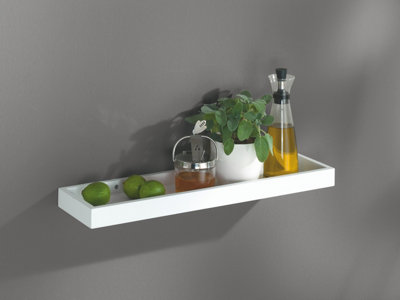 White Floating Multi Shelf 60x15x4cm