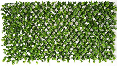 White Flower YOJ782MAL Leaf PVC Trellis 100 x 200cm | DIY at B&Q
