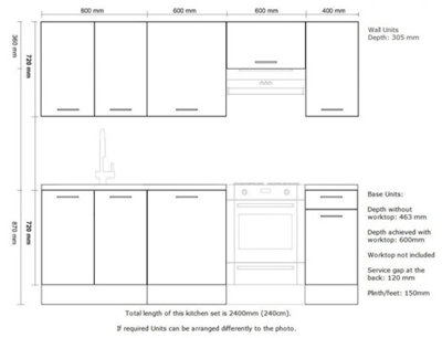 White Gloss Kitchen 7 Unit Set Cabinets Soft Close Chrome Handles ...